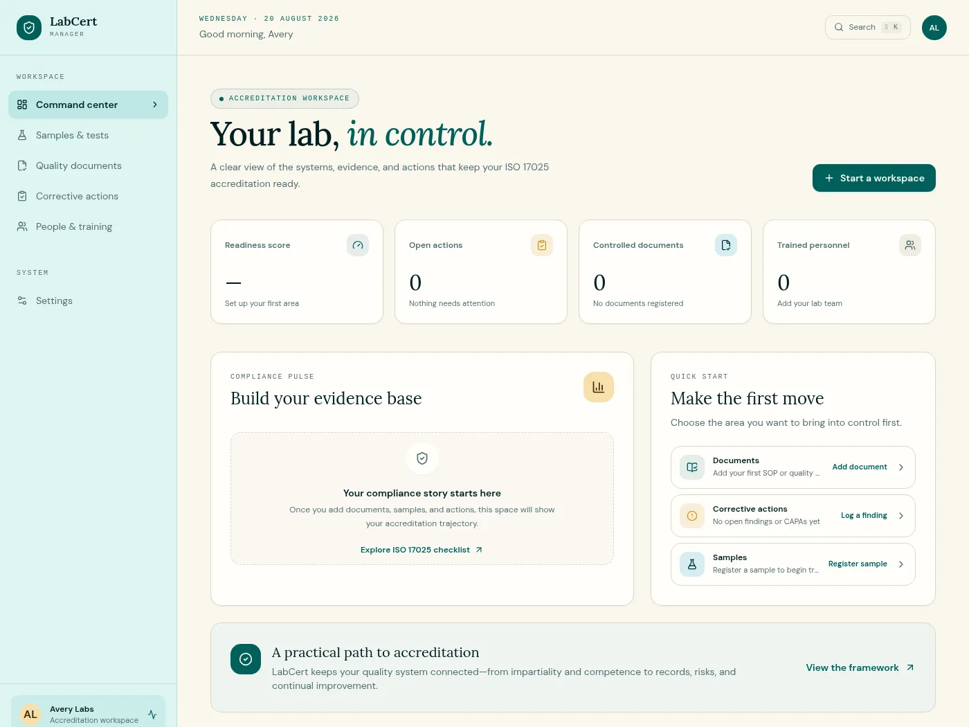 LabCert Manager