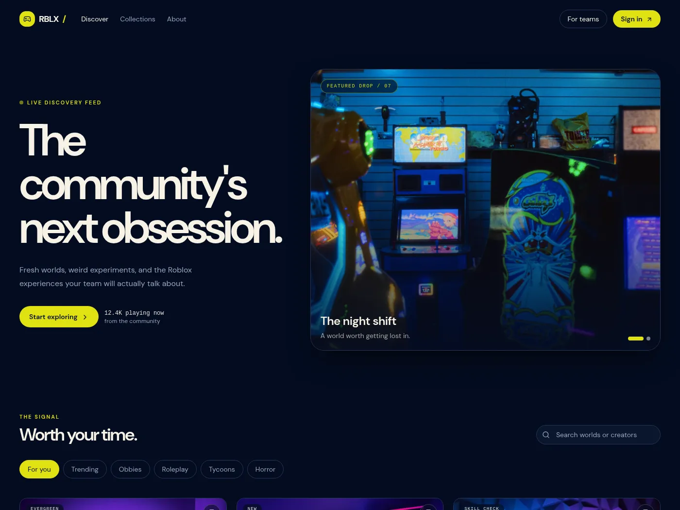 Roblox Discovery Hub