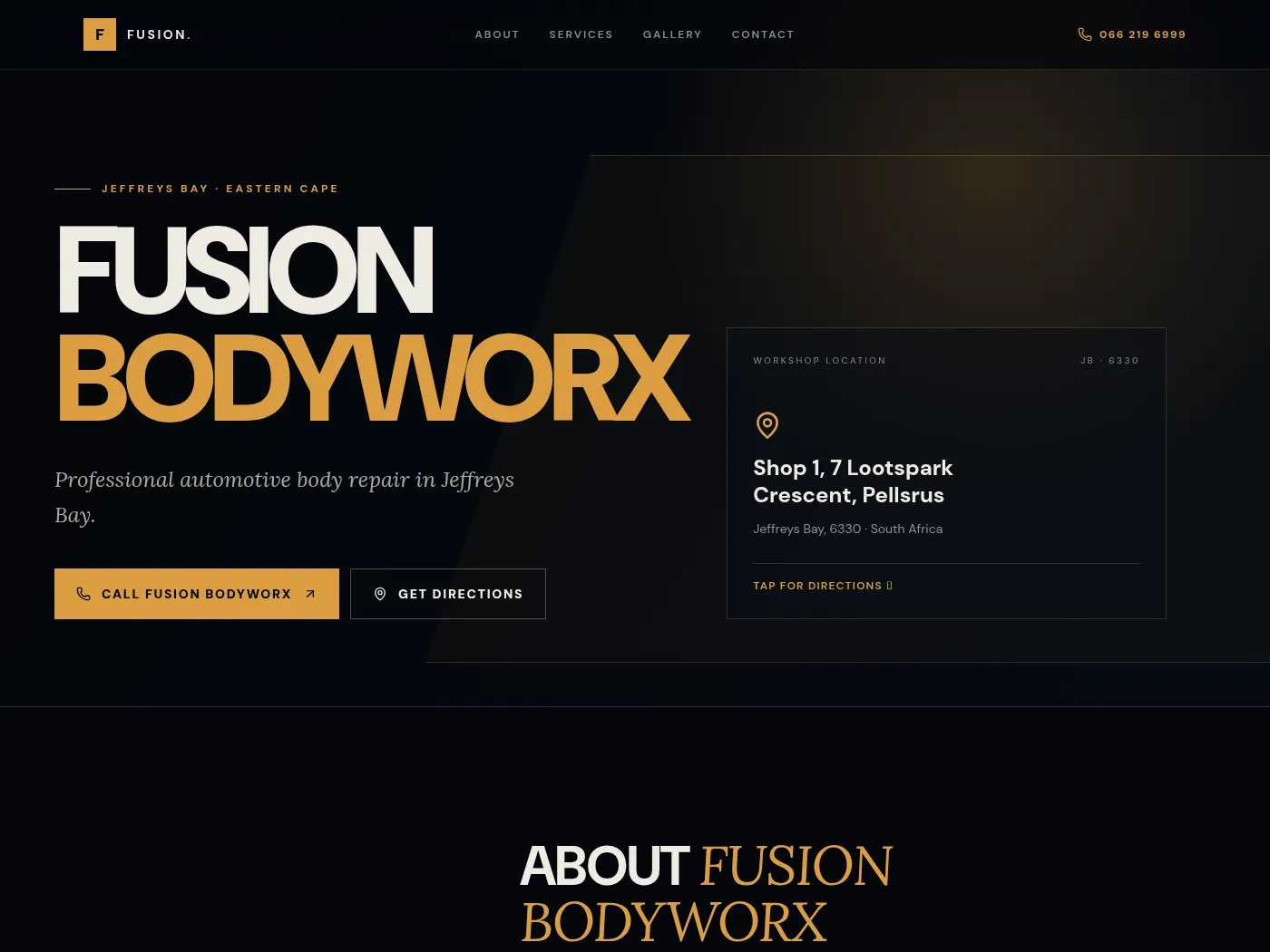 Fusion Bodyworx Website