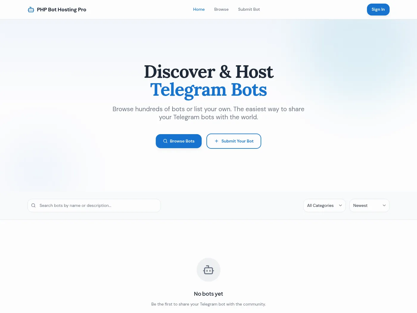 PHP Bot Hosting Pro