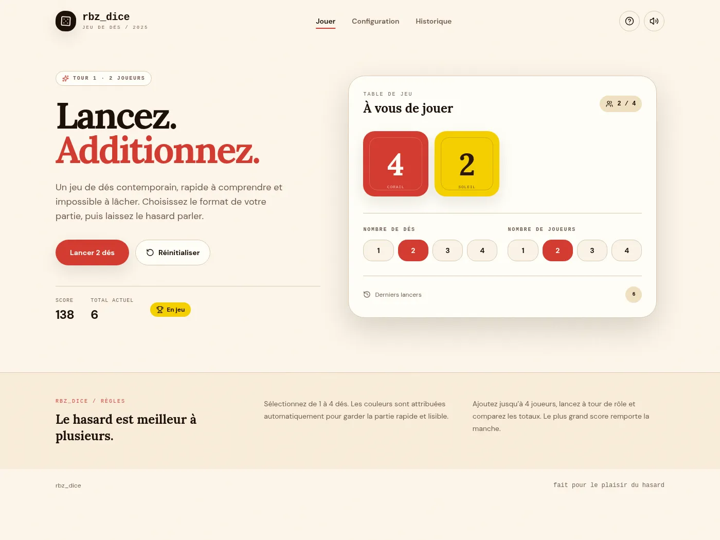 Colore Dice Nouveau