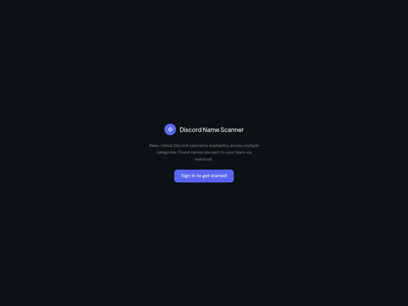 Discord Name Scanner