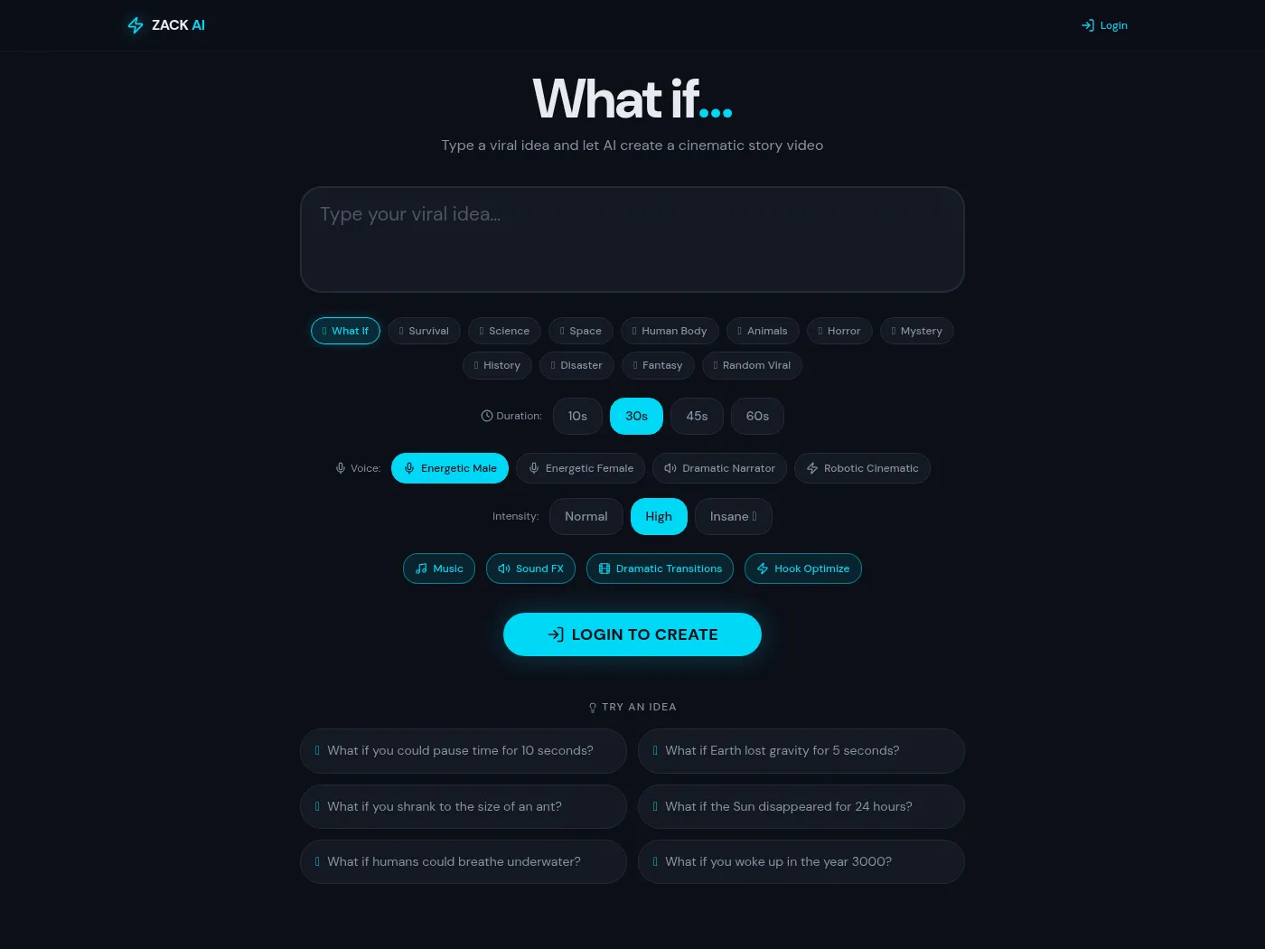 Zack Style AI Video Maker