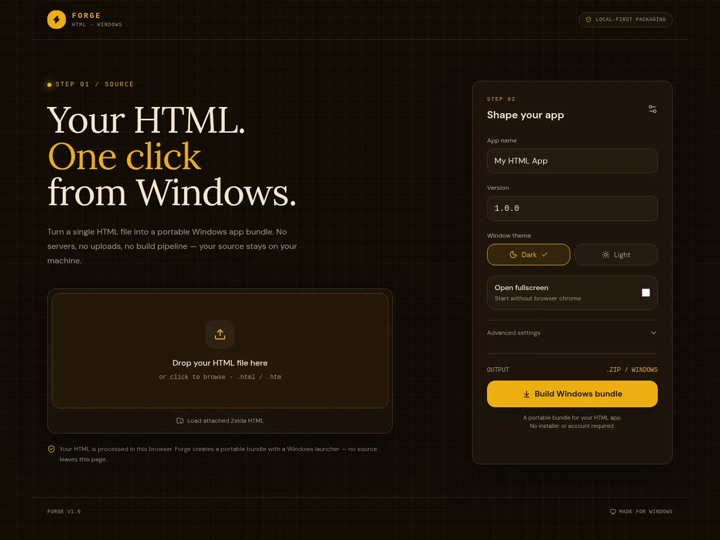 HTML to EXE Converter