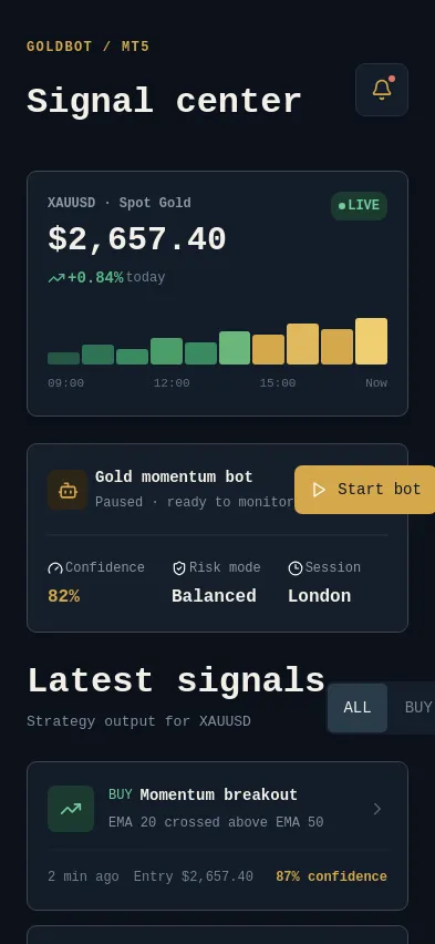 GoldBot MT5 Trader