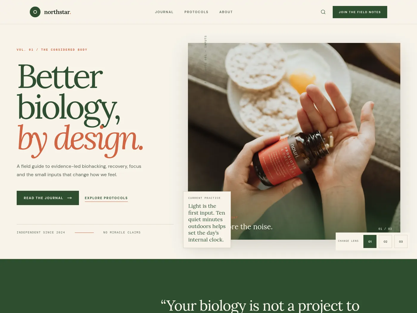 Biohacking Blogger Template
