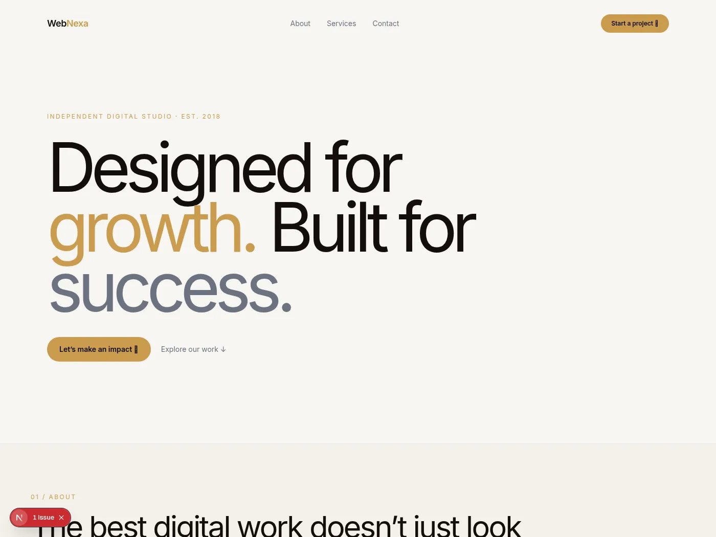 WebNexa Agency Site