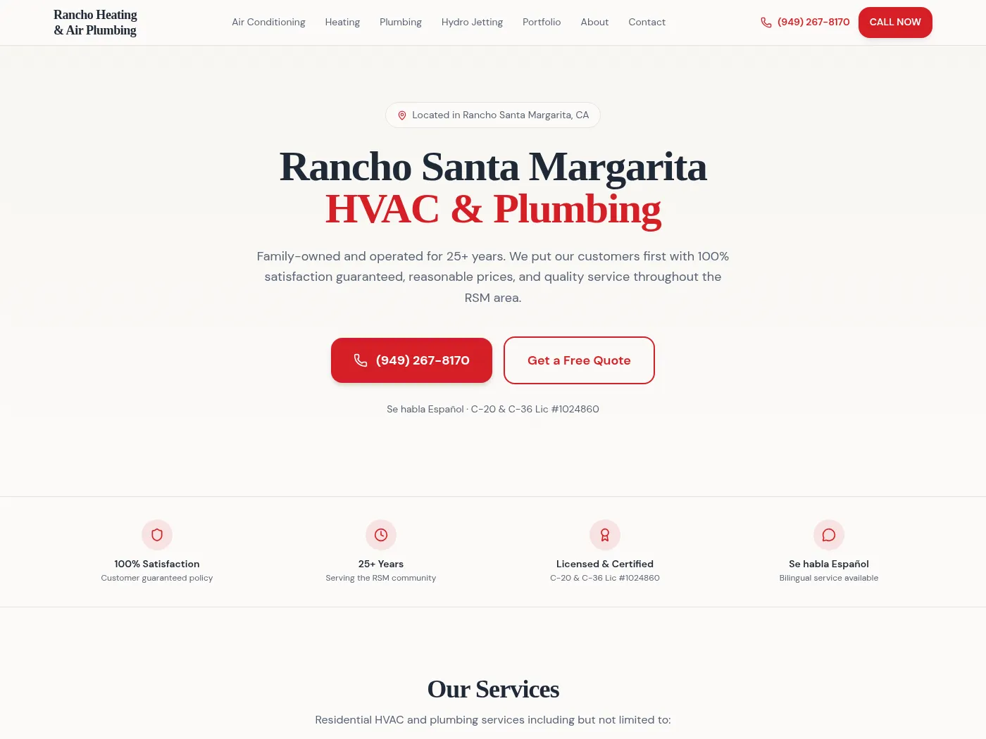 RSM HVAC & Plumbing Site