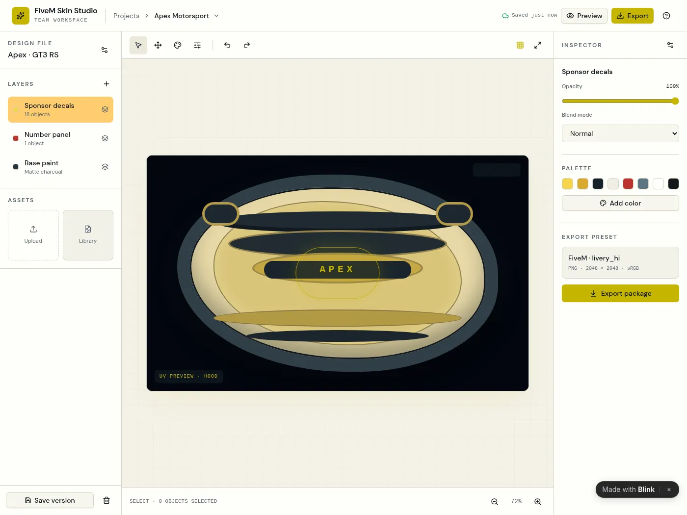 FiveM Car Skin Studio