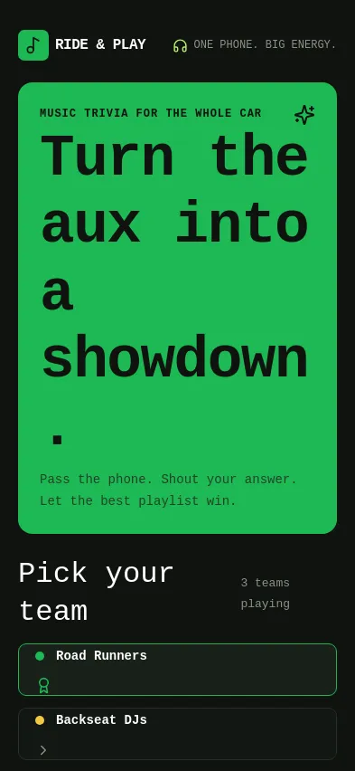 Ride & Play Trivia