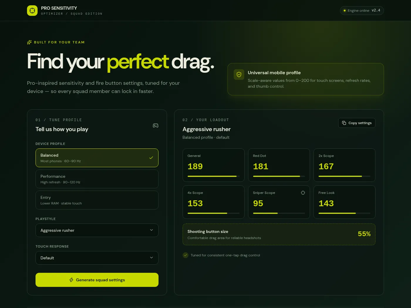 Pro Sensitivity Optimizer