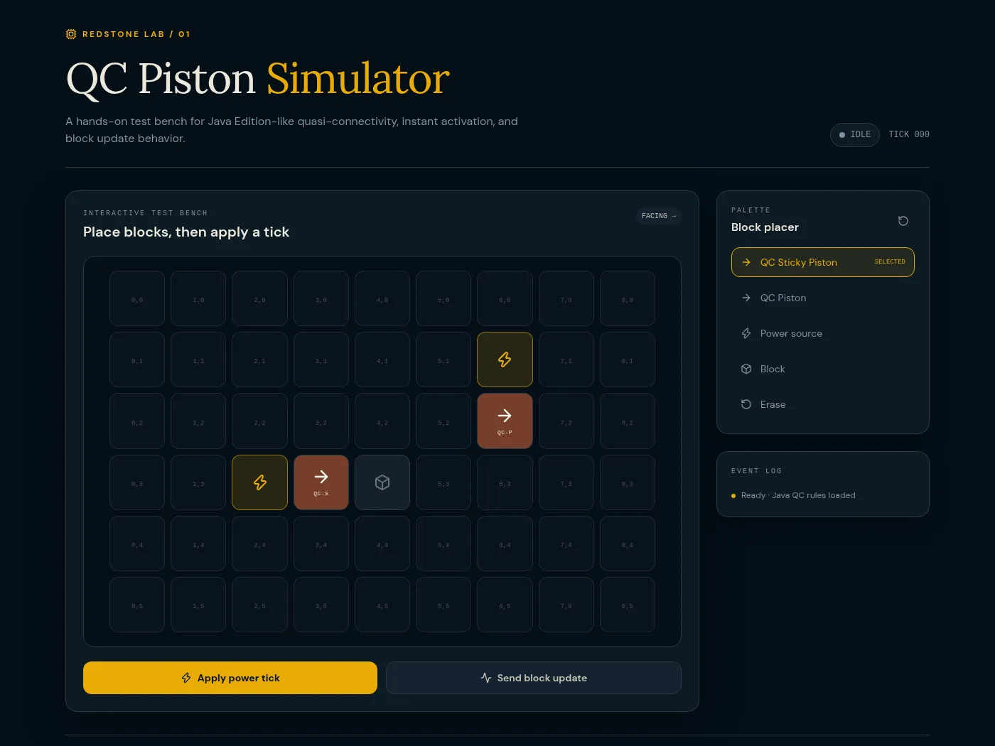 QC Piston Simulator