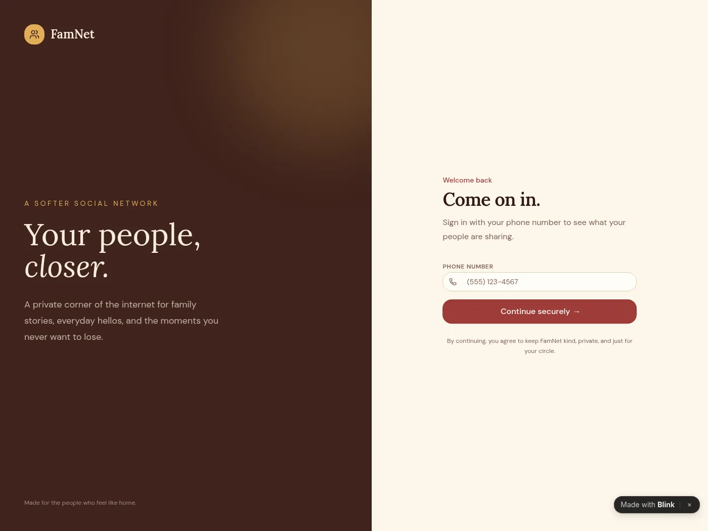 FamNet Social Hub