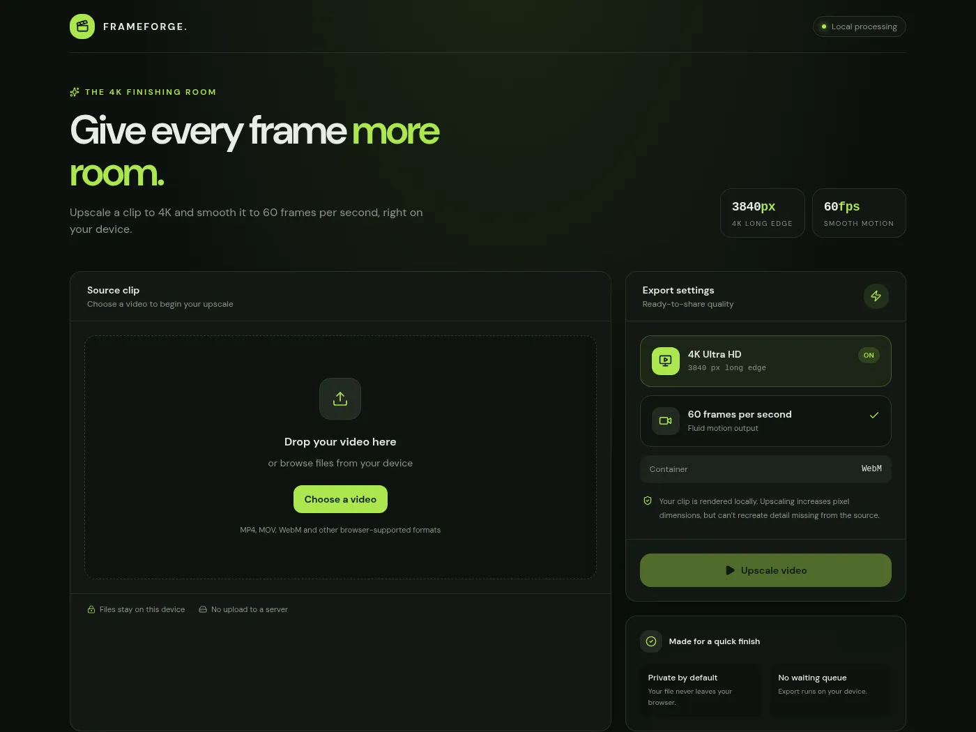 4K Video UpScaler