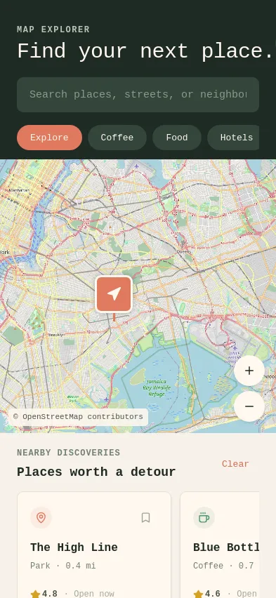 Map Explorer Mobile