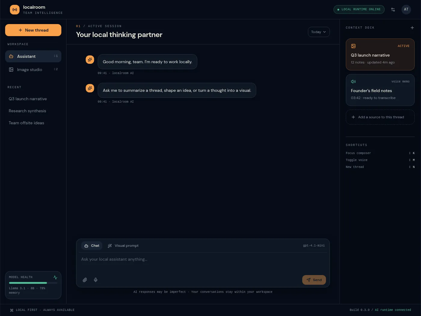 Offline AI Team Assistant