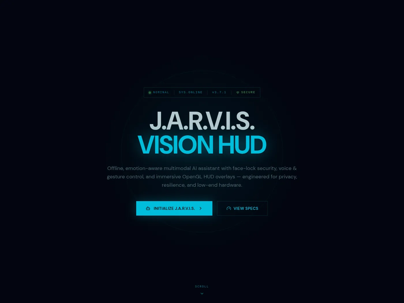 Jarvis Vision HUD