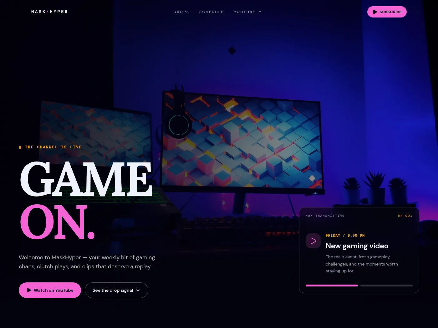 MaskHyper Gaming Site