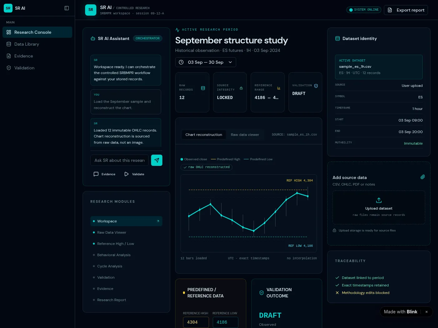 SR AI Research Platform