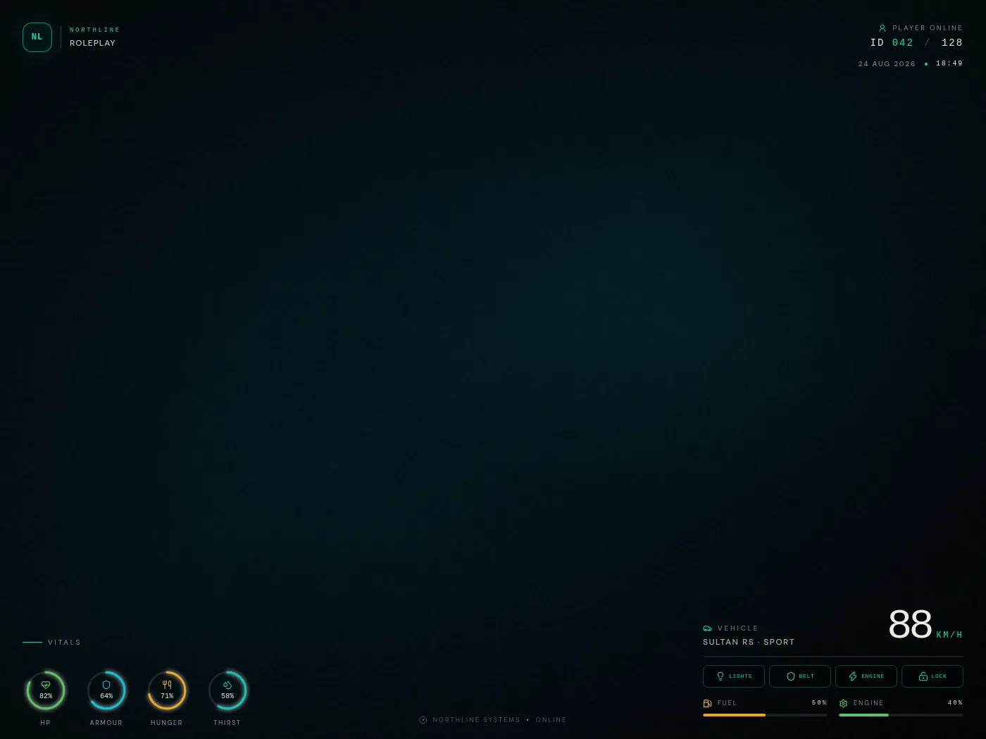 Clean FiveM HUD