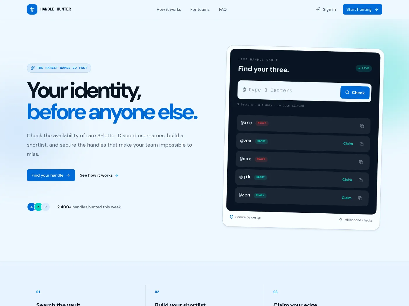Discord Handle Hunter