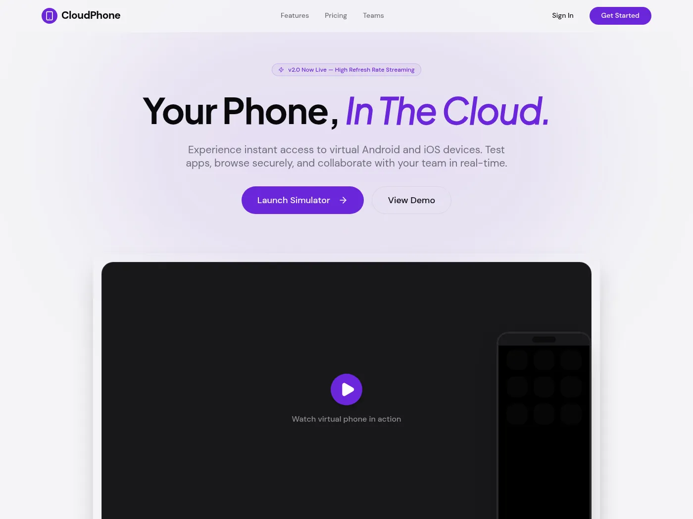 Cloud Phone Simulator