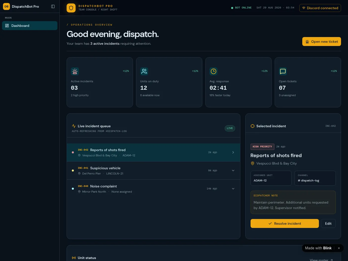 DispatchBot Pro