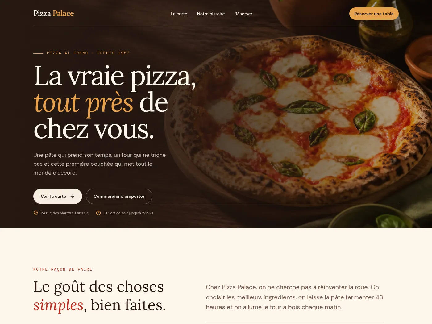 Pizza Palace Web