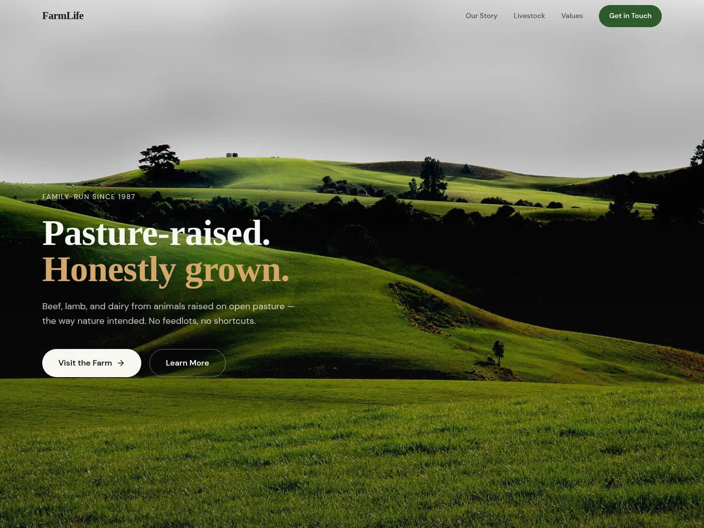 FarmLife Website