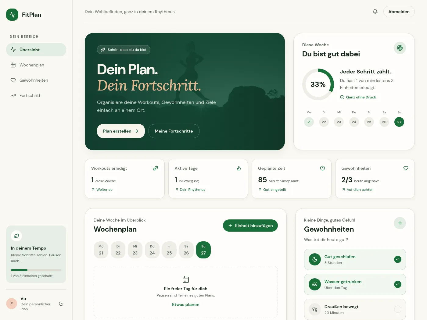 FitPlan Fitness Planner