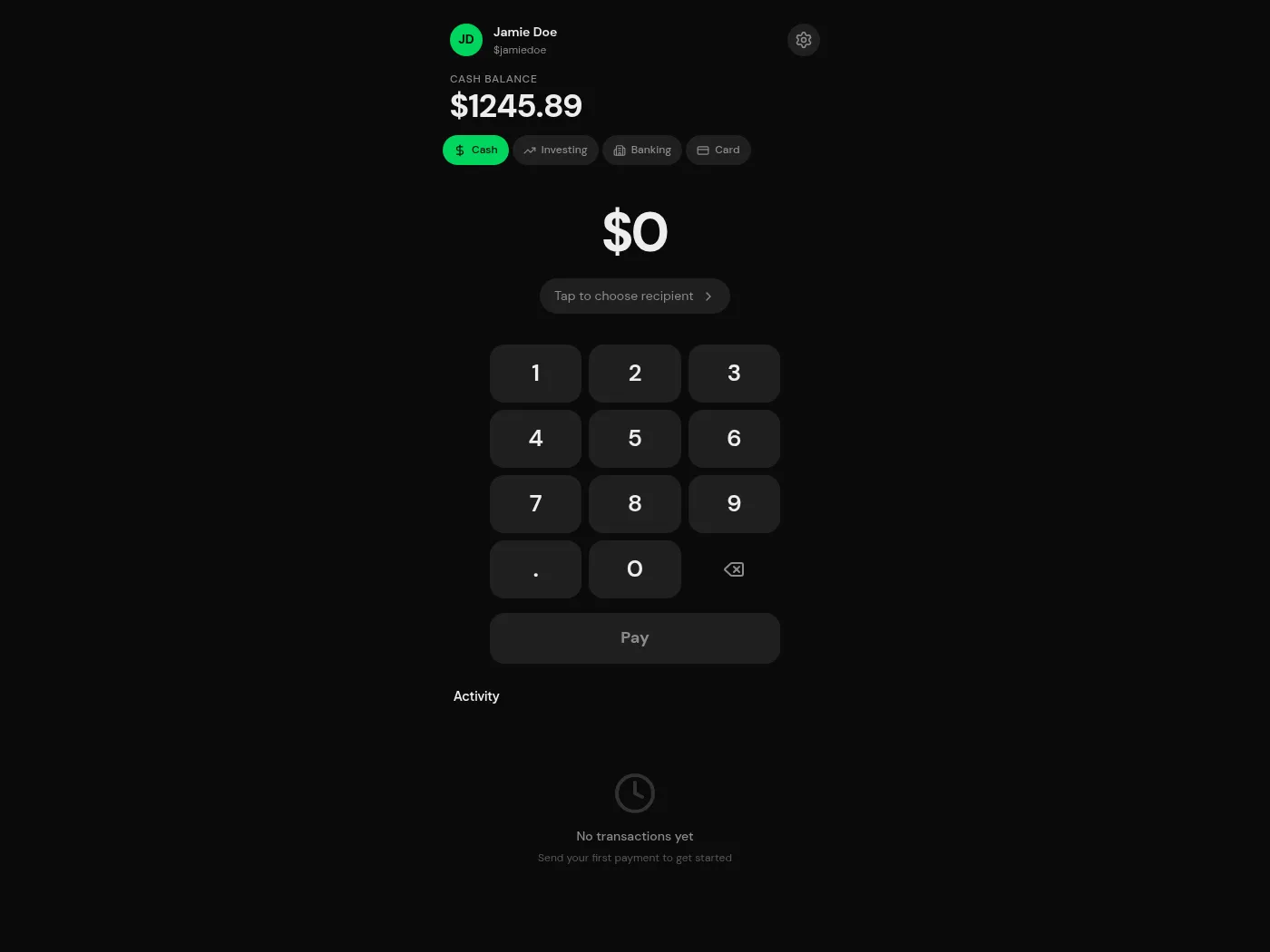 Prop CashApp Simulator