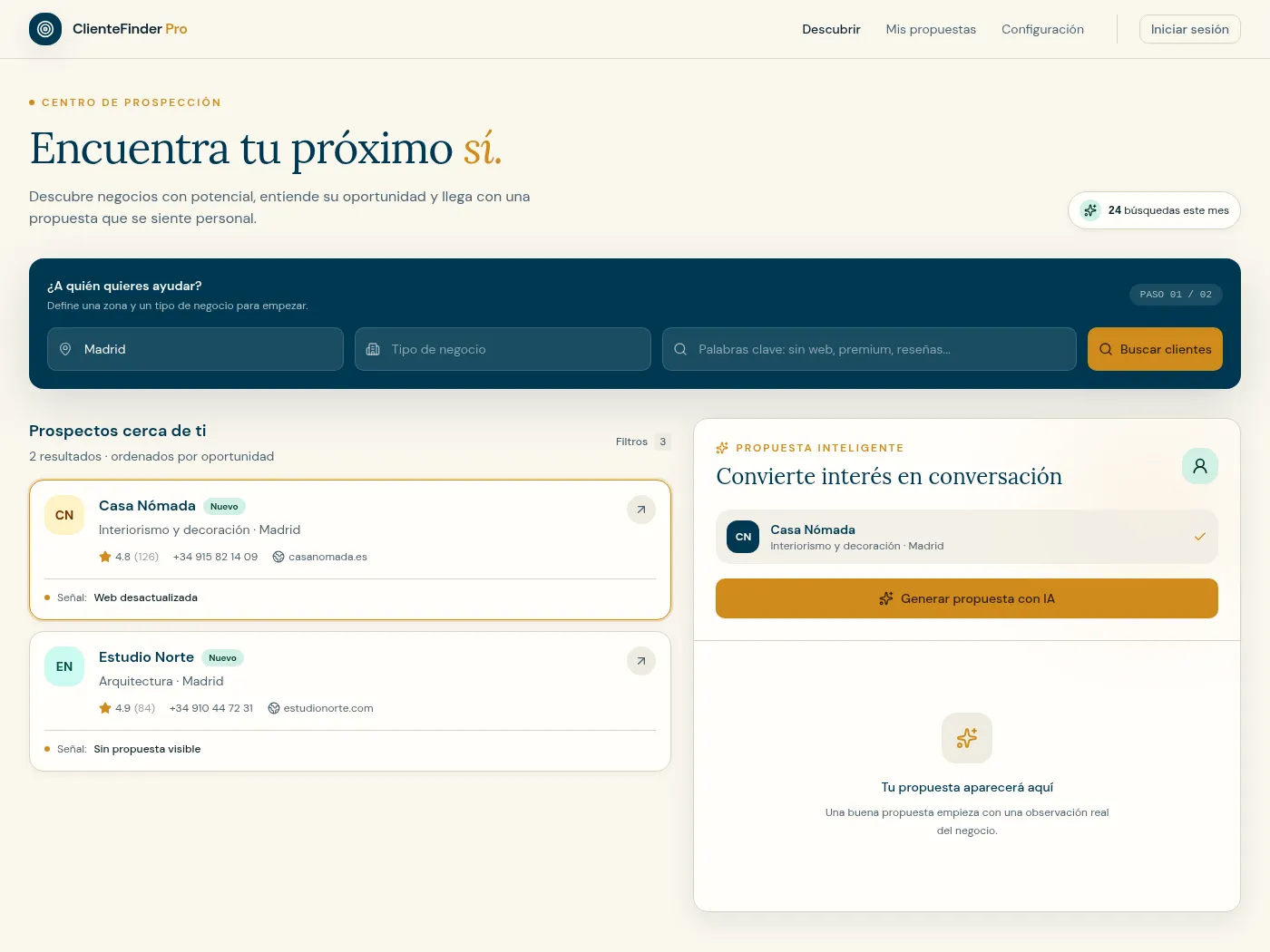 ClienteFinder Pro