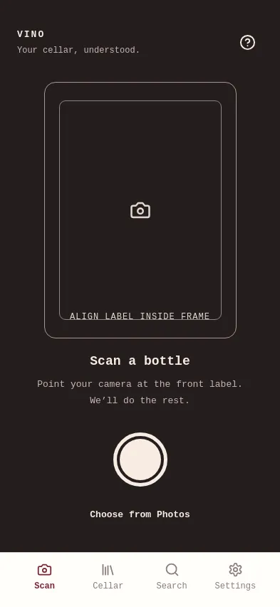 VineLens Wine Scanner