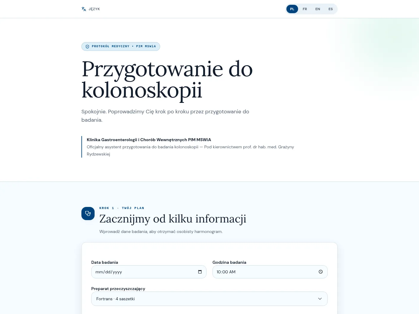 Kolonoskopia Asystent PWA