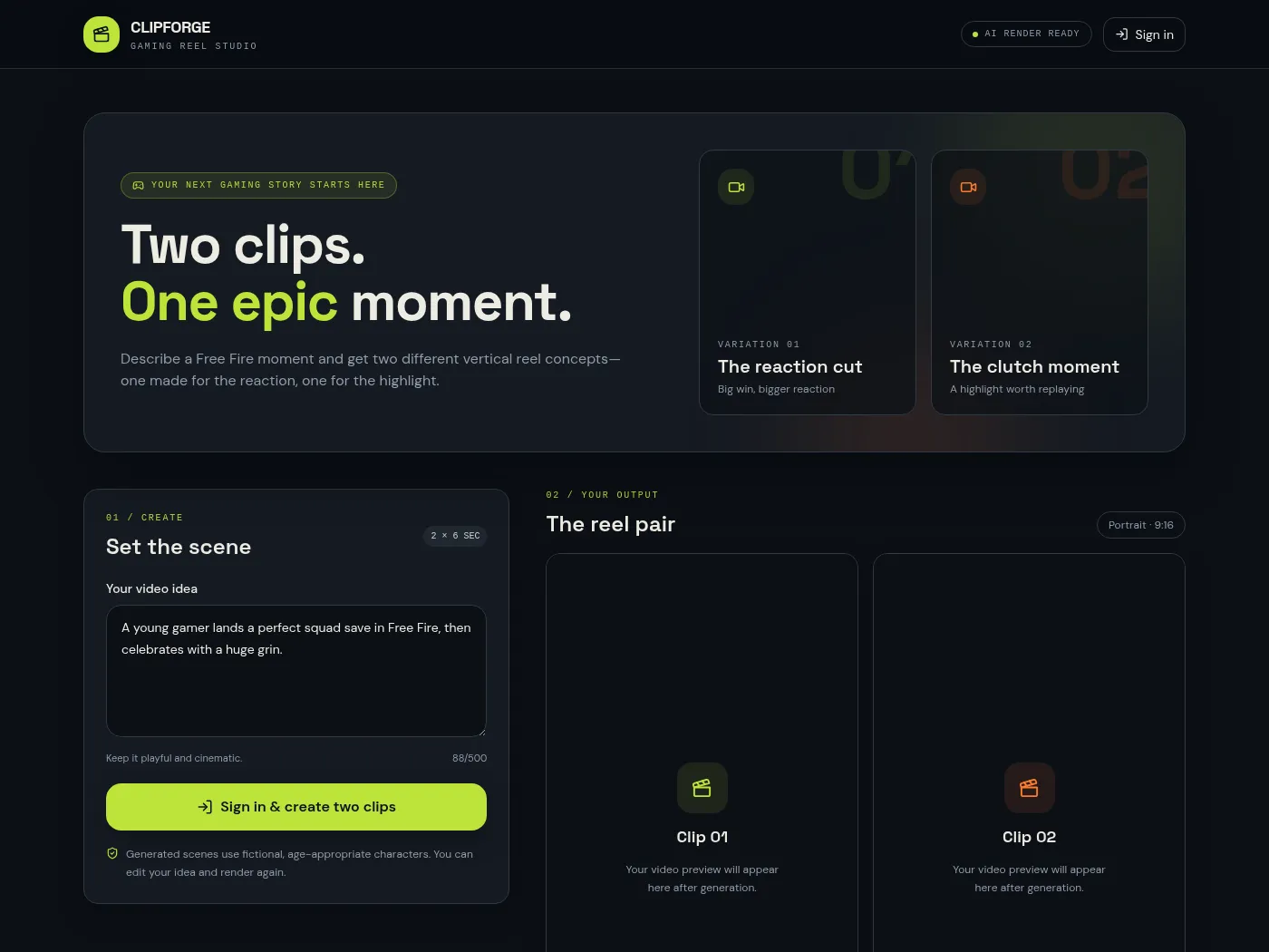 Free Fire Kid Reels