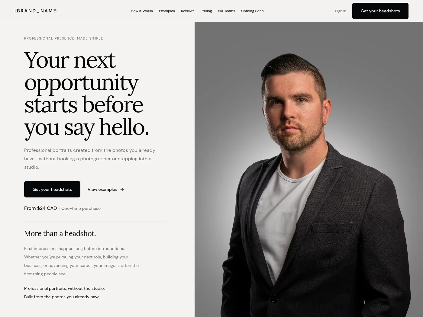 [BRAND_NAME] Headshot Platform