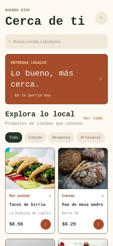 Local Food & Goods App
