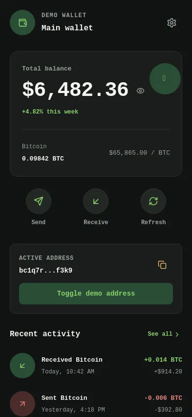 Exodus Wallet Simulator