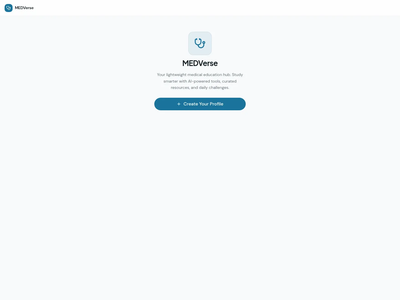 MEDVerse Learning Hub