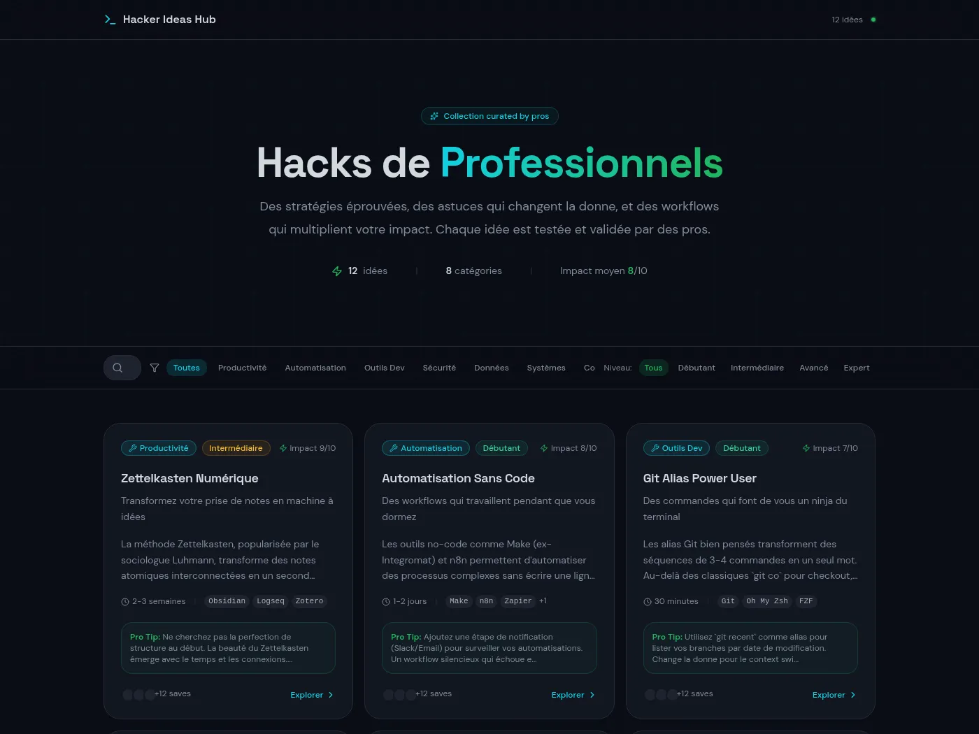 Pro Hacker Ideas Hub