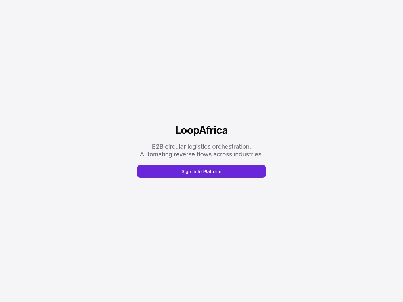 LoopAfrica Logistics Orchestrator