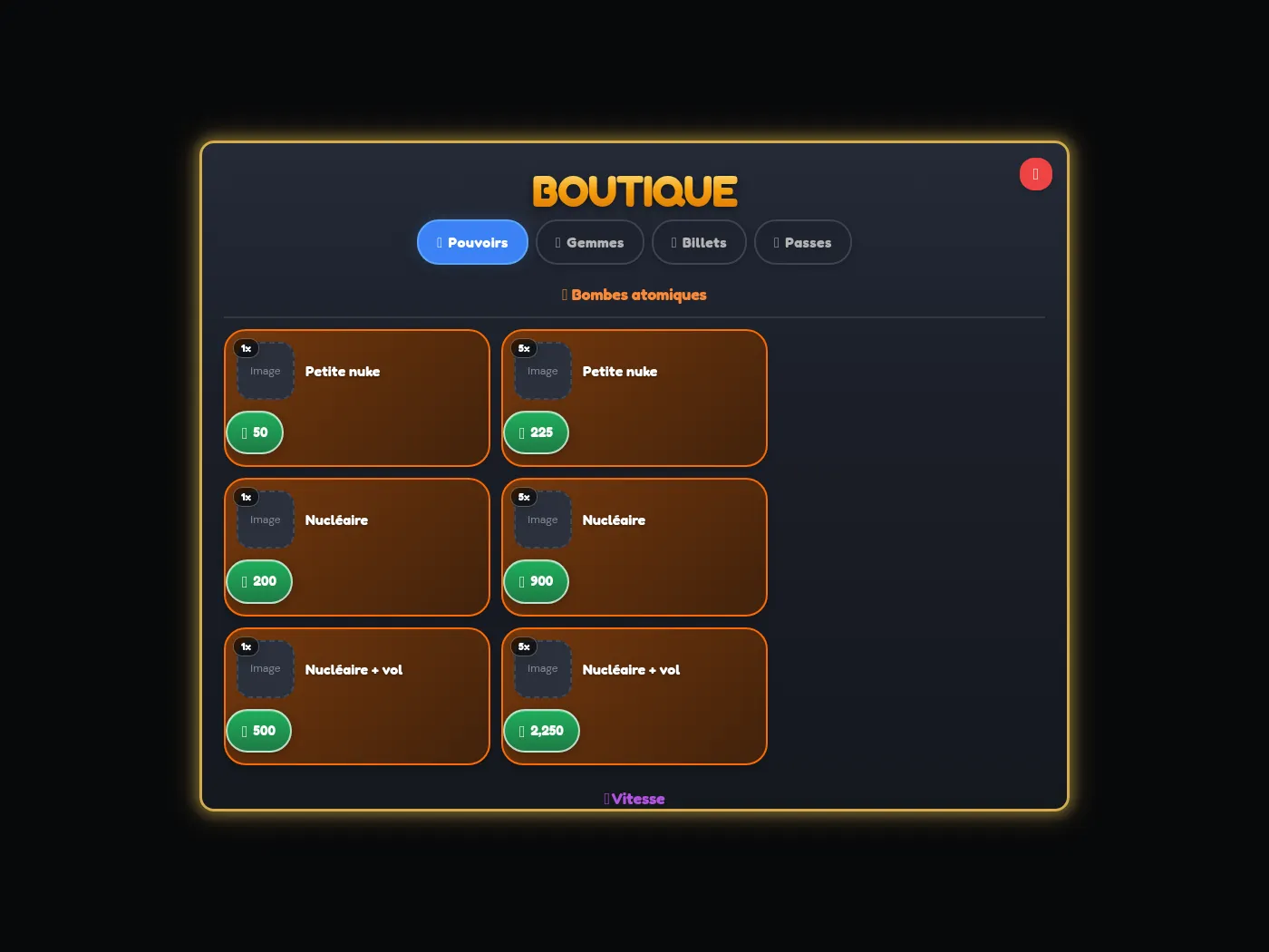 Eat Simulator Boutique UI