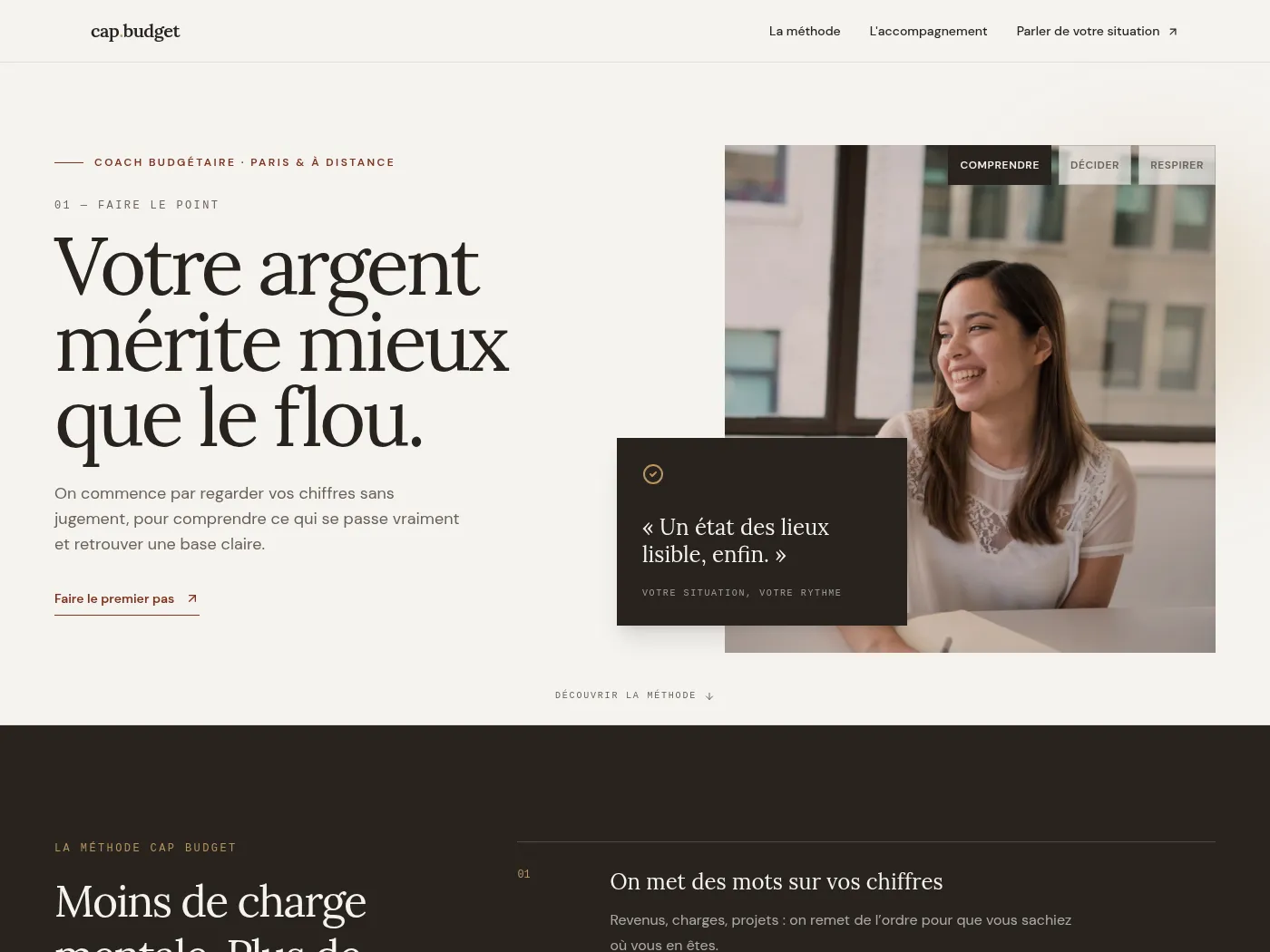 Budget Coach Landing Page