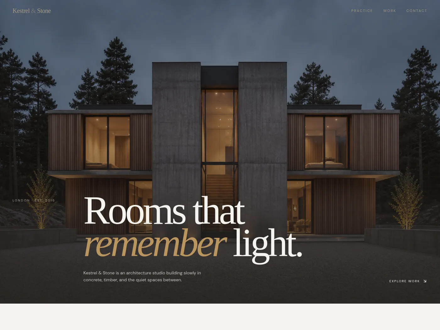 Kestrel & Stone Studio Site (Remix)