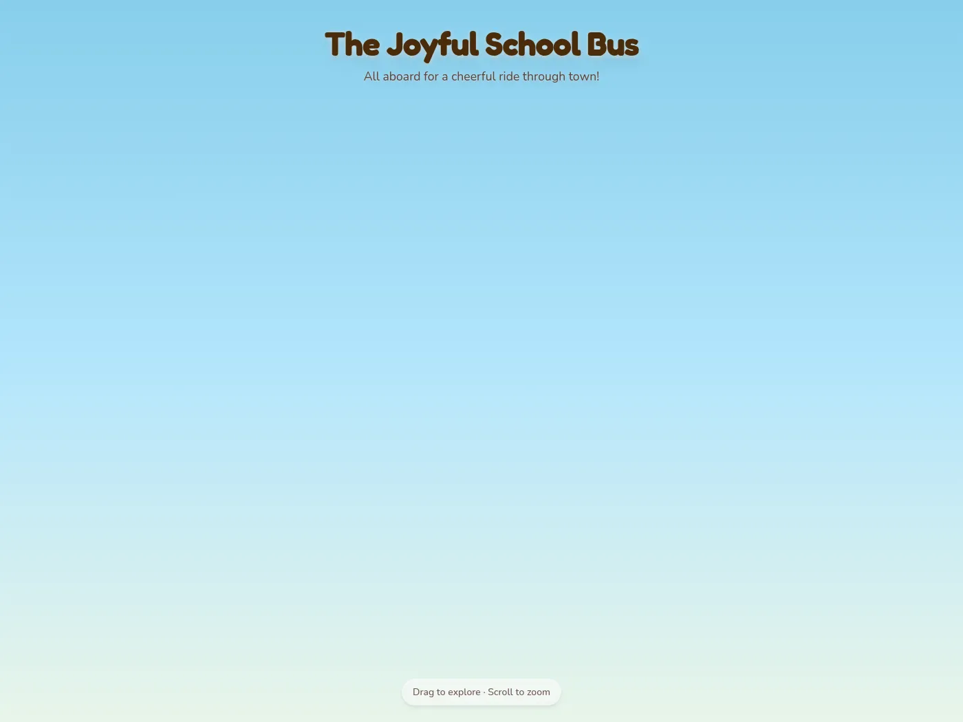Joyful School Bus 3D