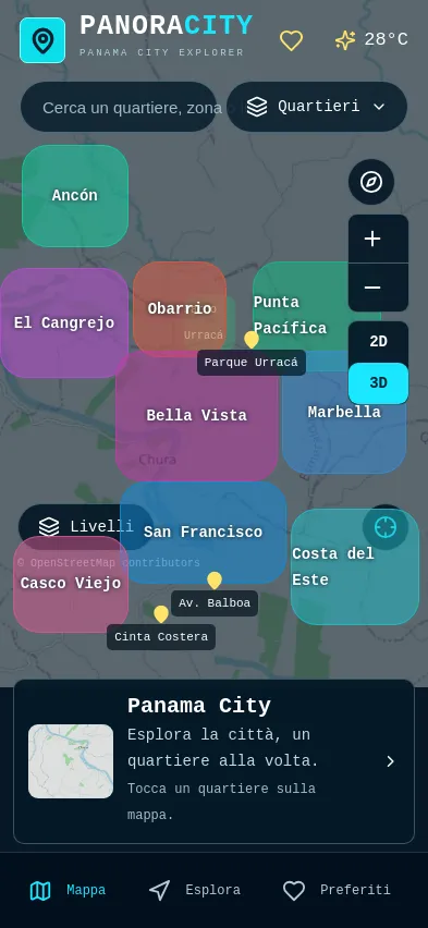 Panoracity: Panama City Explorer