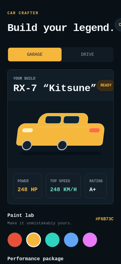 Car Crafter Game