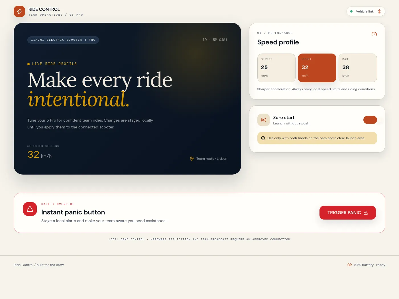 Scooter Tune Dashboard