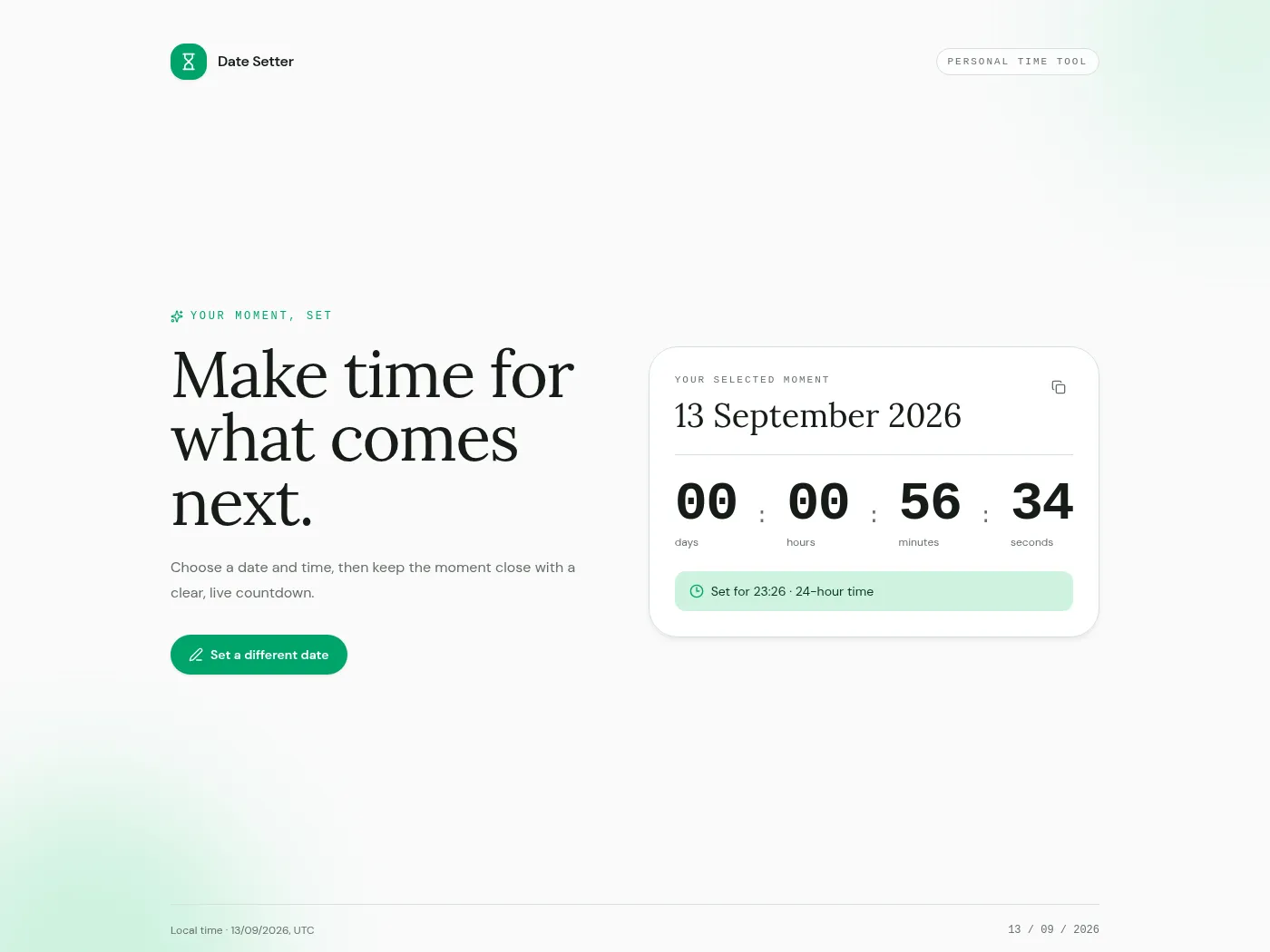 Datetime Setter Widget