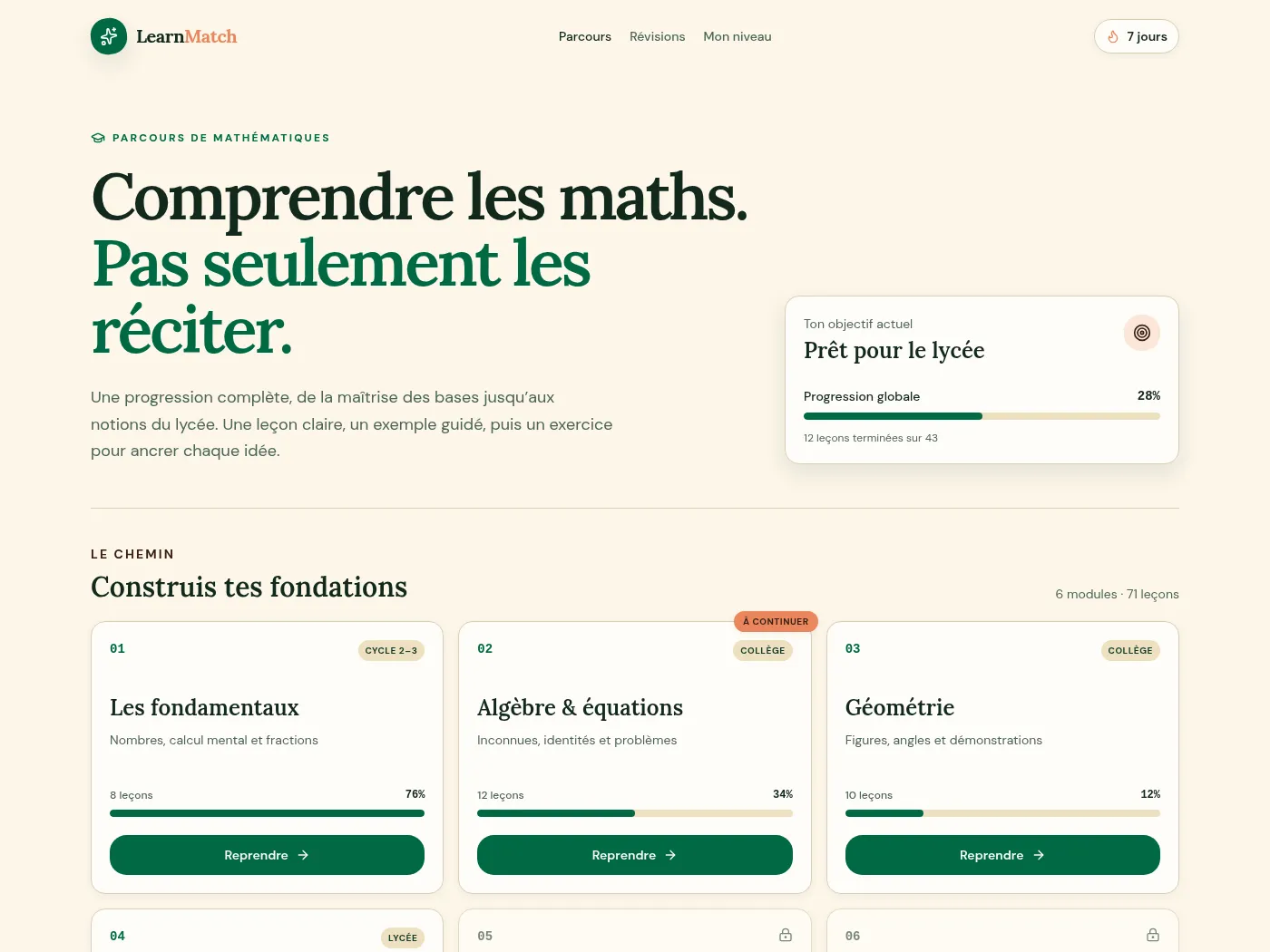LearnMatch Scolaire